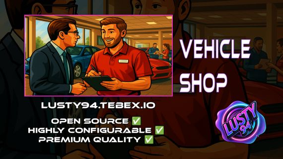 Vehicle Shops - Tebex