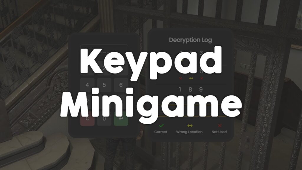 FREE Keypad Minigame